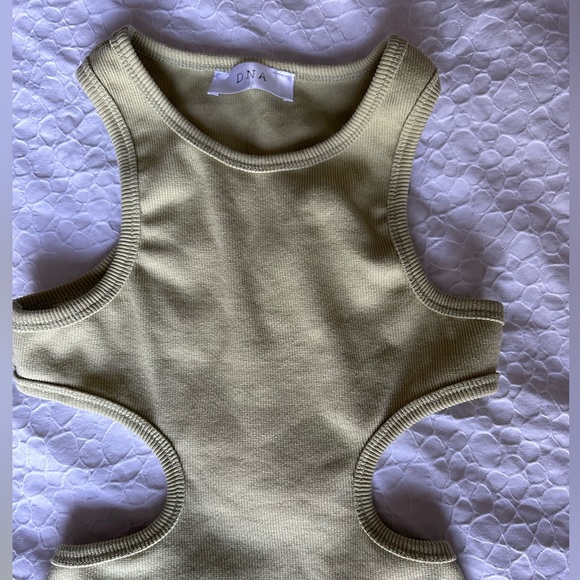 DNA couture | Dresses | Dna Green Cutout Dress | Poshmark